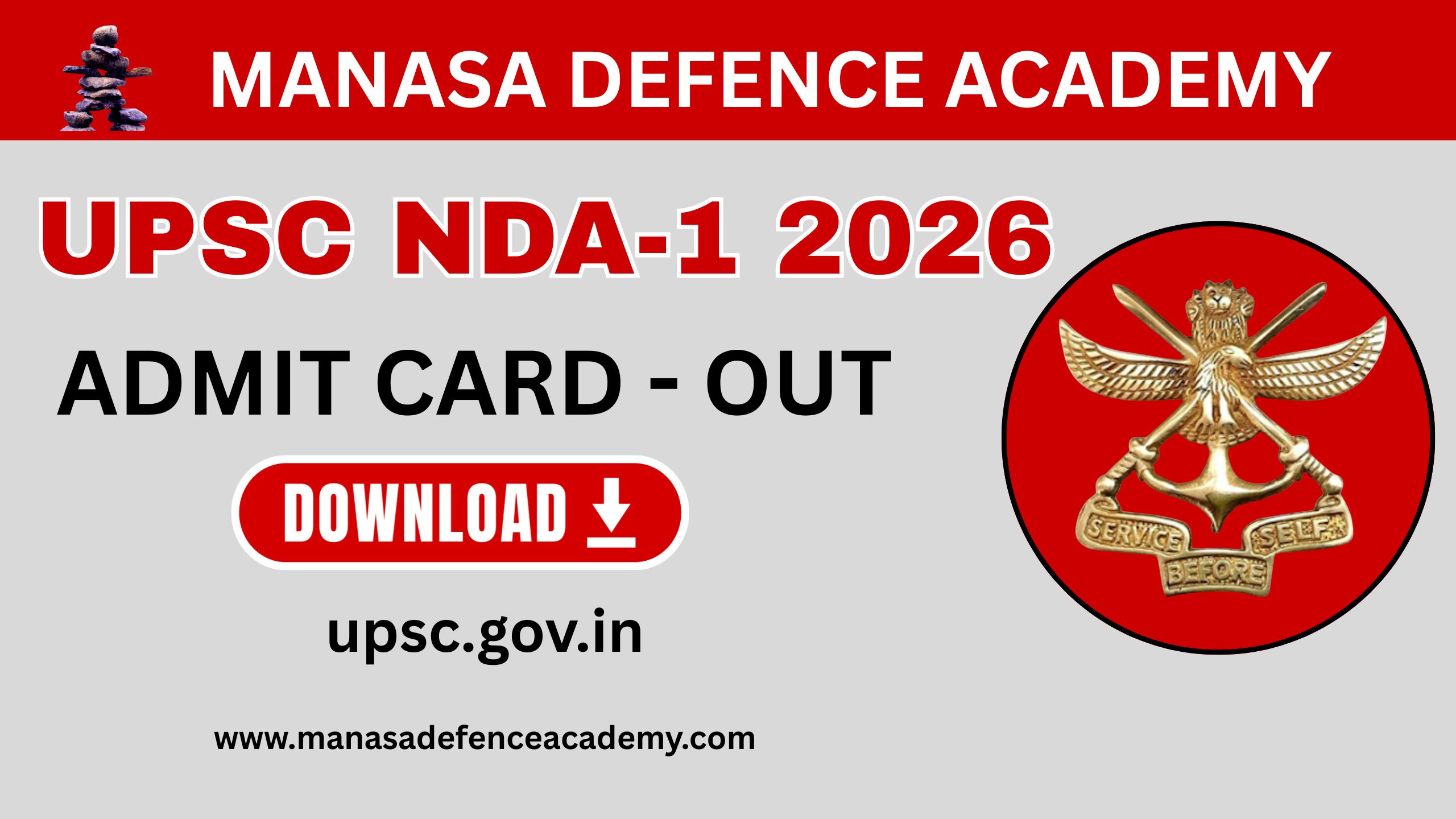 NDA-1 2026 Admit Card – How to Download (Step-by-Step Guide) - MANASA ...
